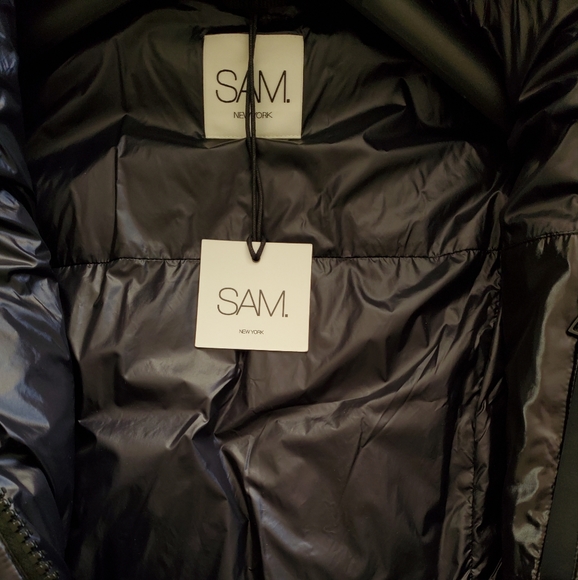 Jackets & Coats | Sam Millennium Fox Furtrim Belted Down Puffer Jacket ...